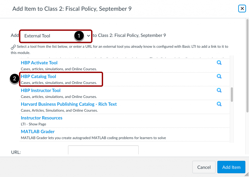How to Add Harvard Business Publishing (HBP) Content to a Canvas Course ...