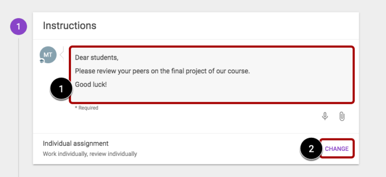How To Create A Peer Review Assignment Using Feedbackfruits In Canvas Mit Sloan Teaching