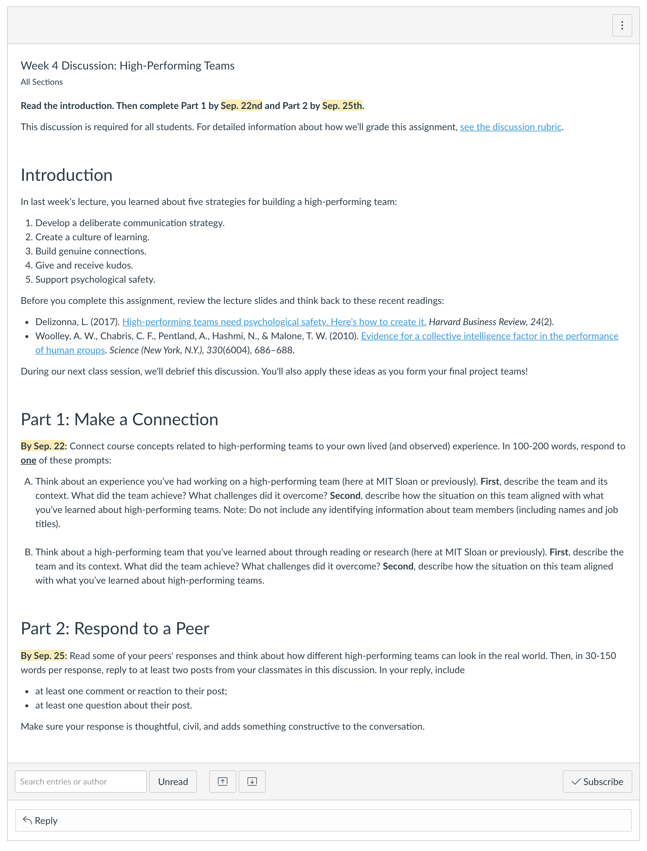 4 Tips To Design An Engaging Discussion In Canvas MIT Sloan Teaching