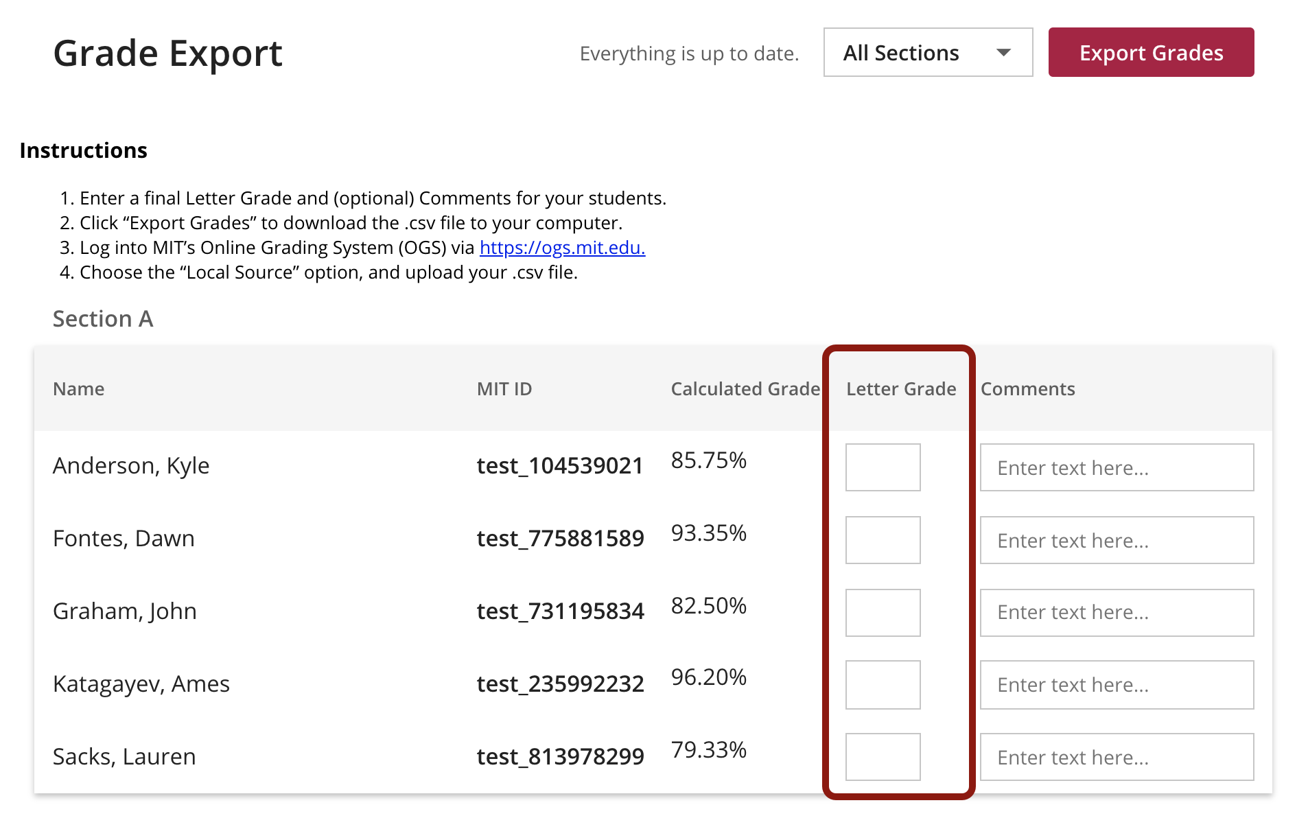 How To Export Your Final Grades Using The MITSIS Grade Export Tool In 